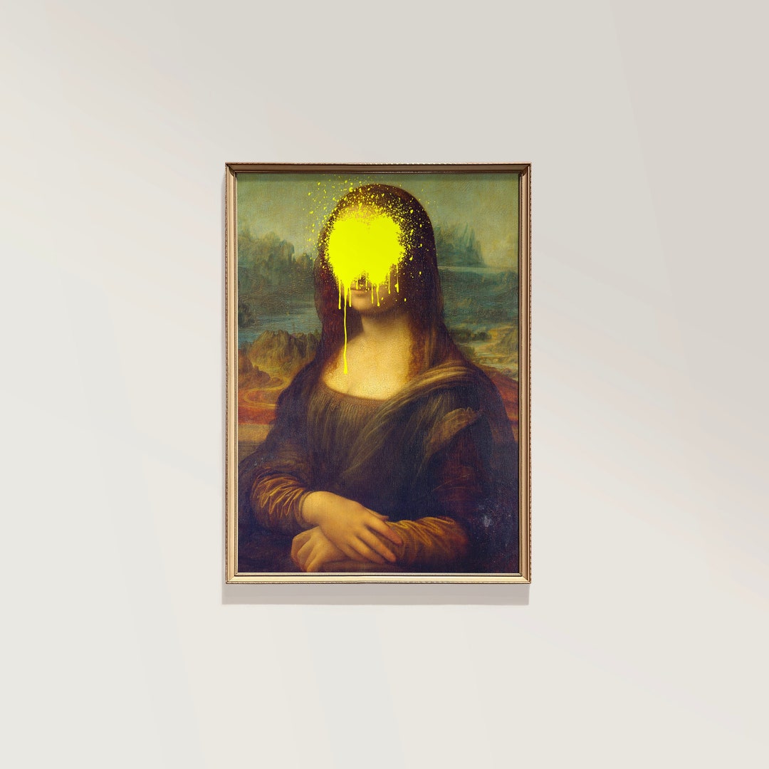 Gioconda, Mona Lisa, Framed Print,altered Vintage ,portrait Painting ...