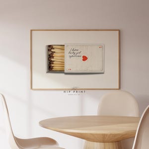 Trendy Matchbox Print, Trendy Matches Poster, Retro Matchbook Wall Art ...