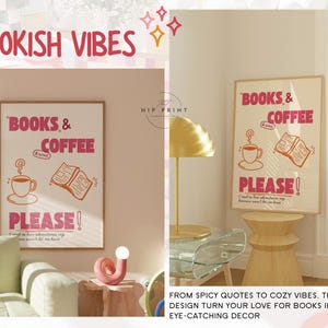 Books & Coffee Please Print, Literary Quote Poster (digital Download ...