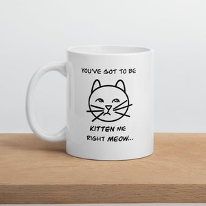 You've Got to Be Kitten Me Right Meow Ceramic Mug - Etsy