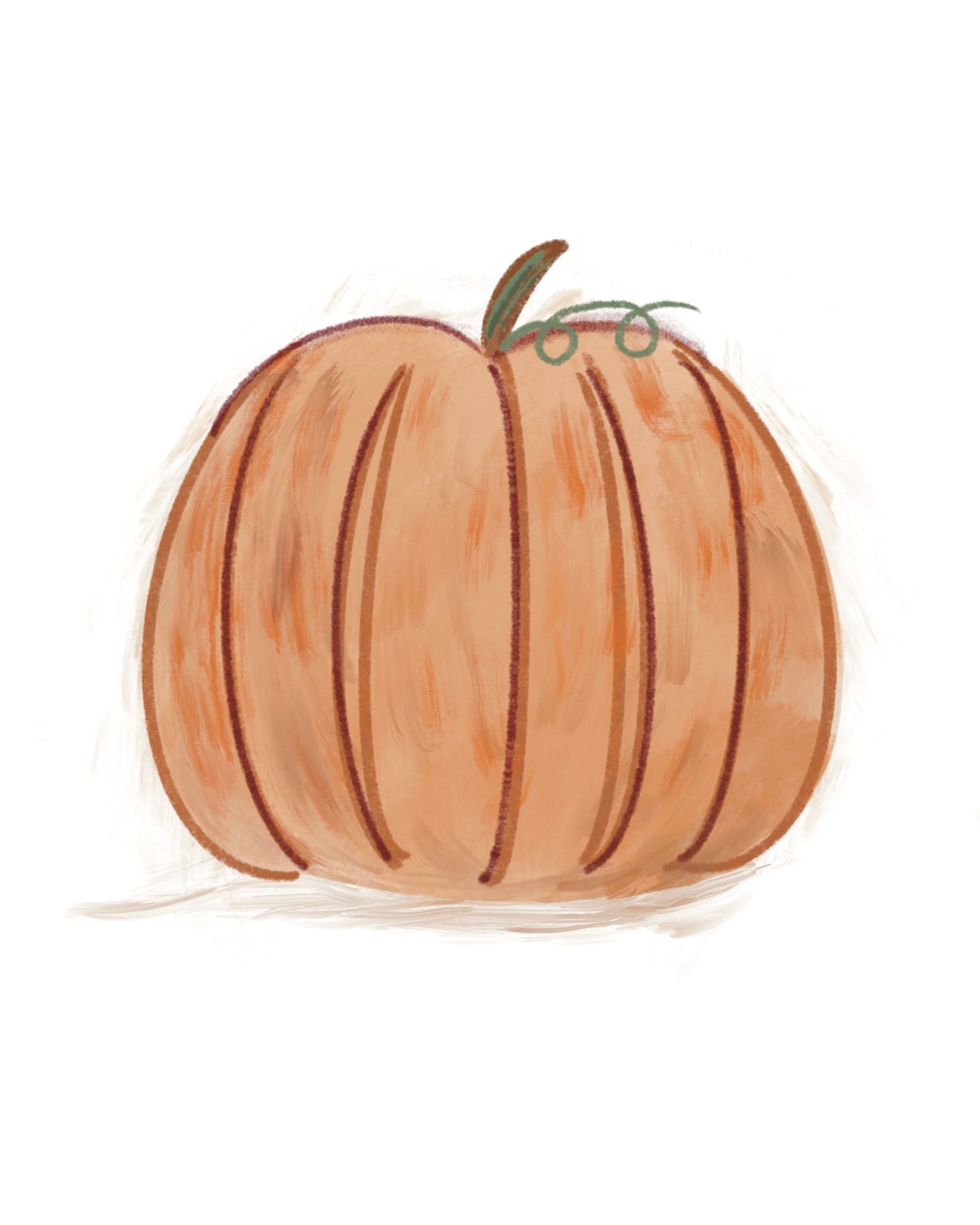 Fall Pumpkin Digital Wall Art - Etsy