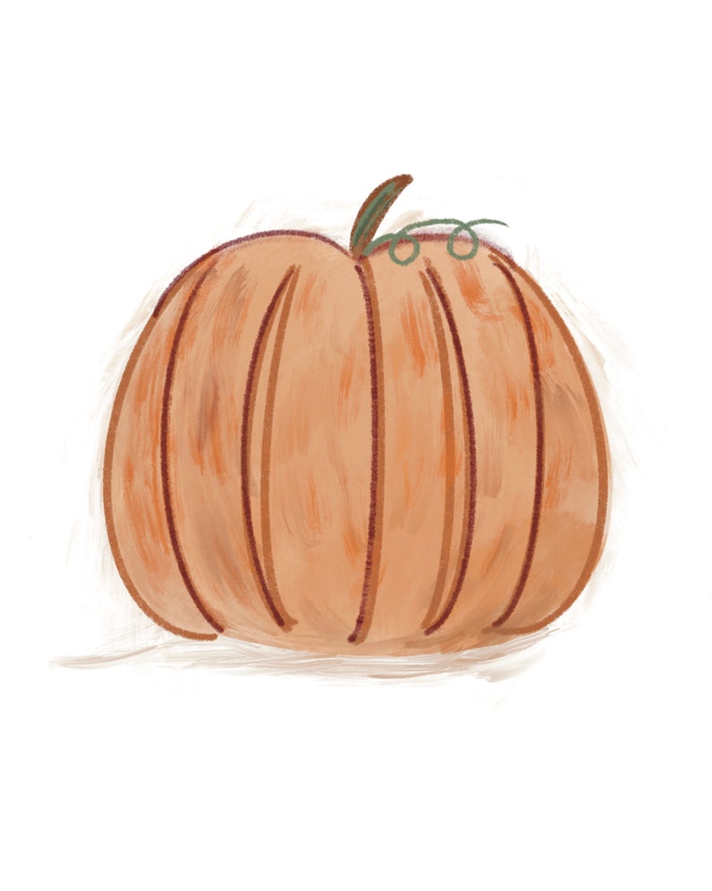 Fall Pumpkin Digital Wall Art - Etsy
