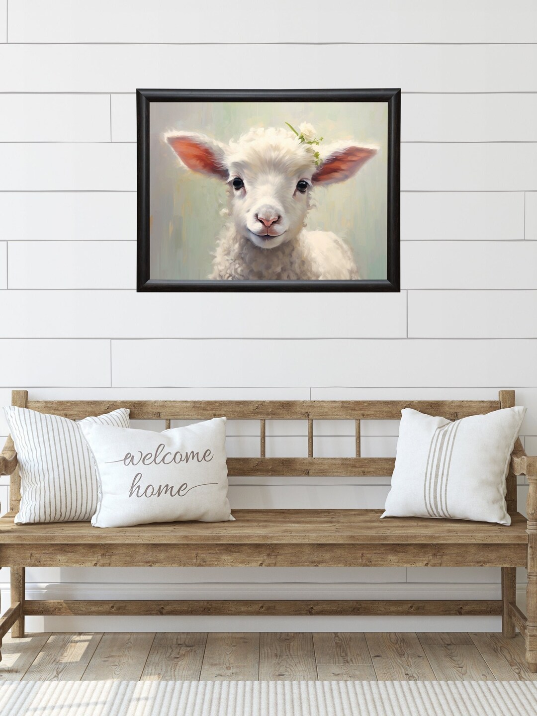 Innocence in Wool, Cute Lamb Print, Sheep Print, Farm Art, Farmhouse ...
