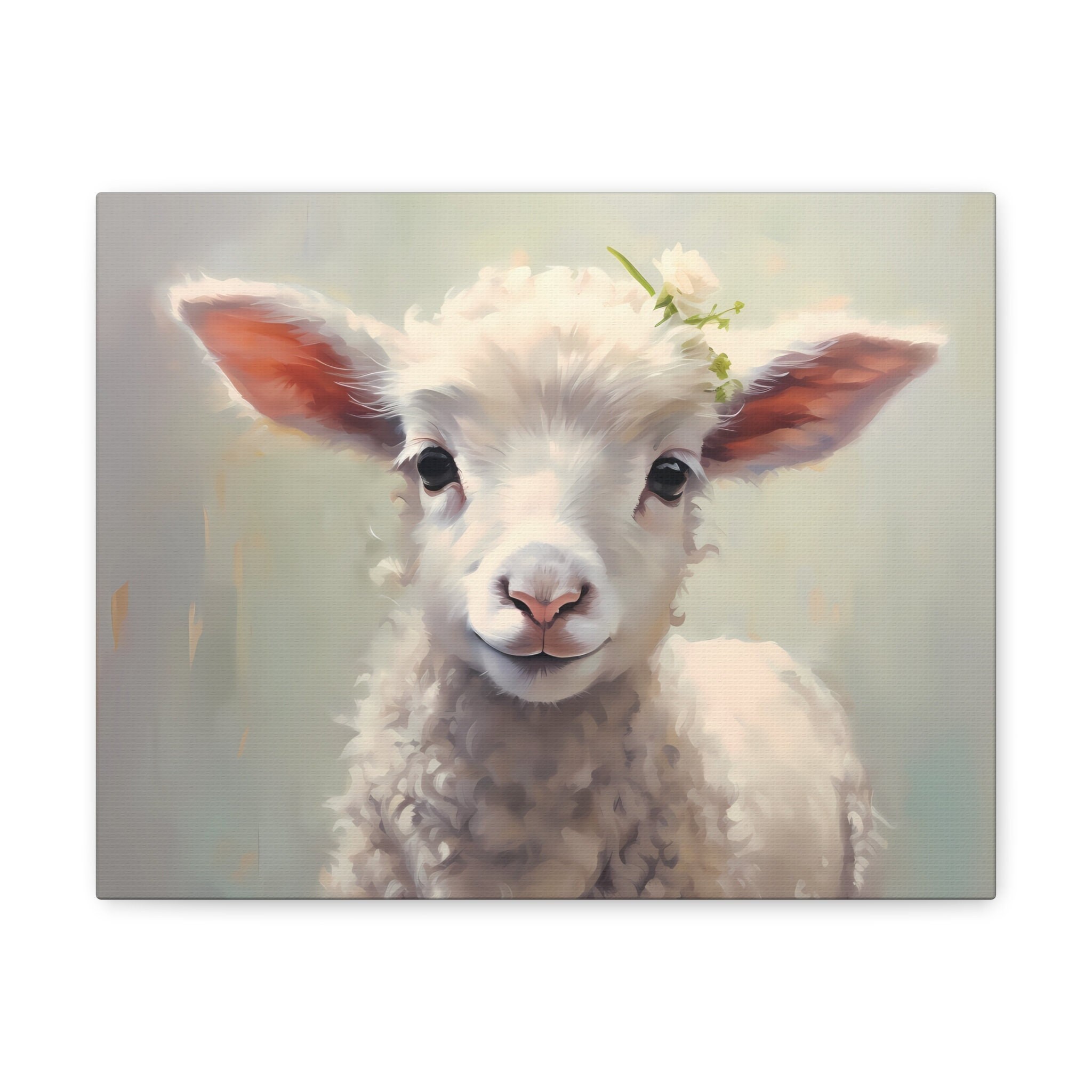 Innocence in Wool Cute Lamb Canvas Sheep Canvas Farm Art - Etsy