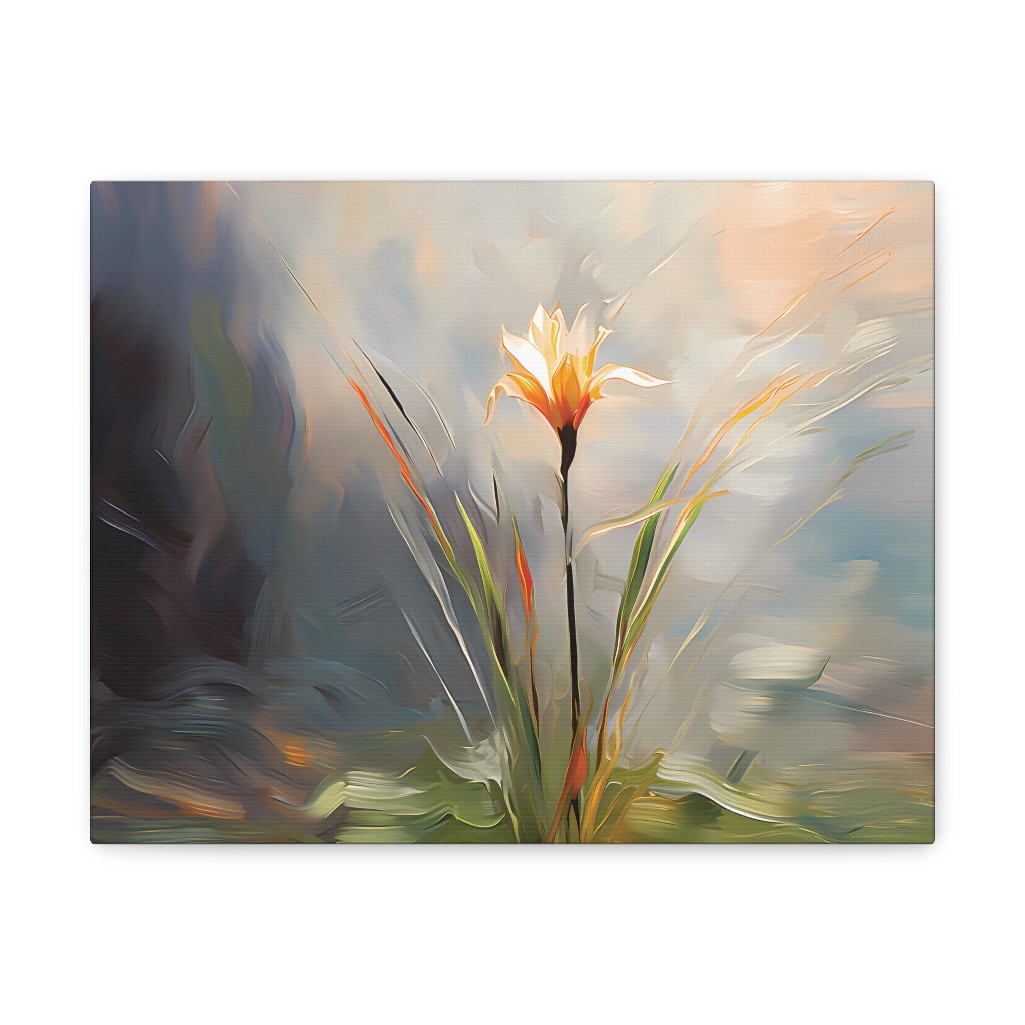 Fine Flower, Unique Canvas Flower Art, Impressionist Flower Art, Fine ...