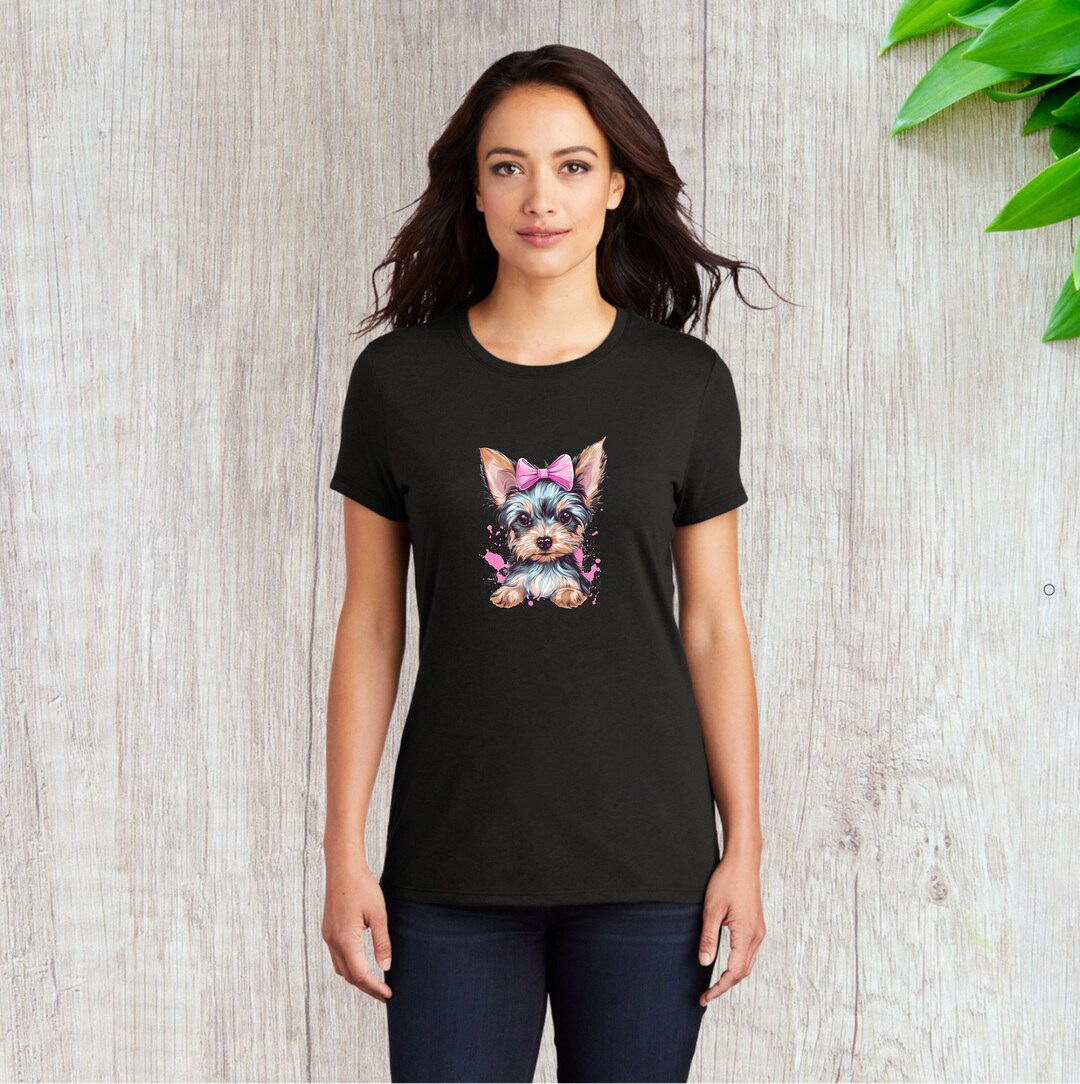 Pink Yorkie Shirts, Puppy Shirts, Dog Shirts, Gift for Dog Lovers ...