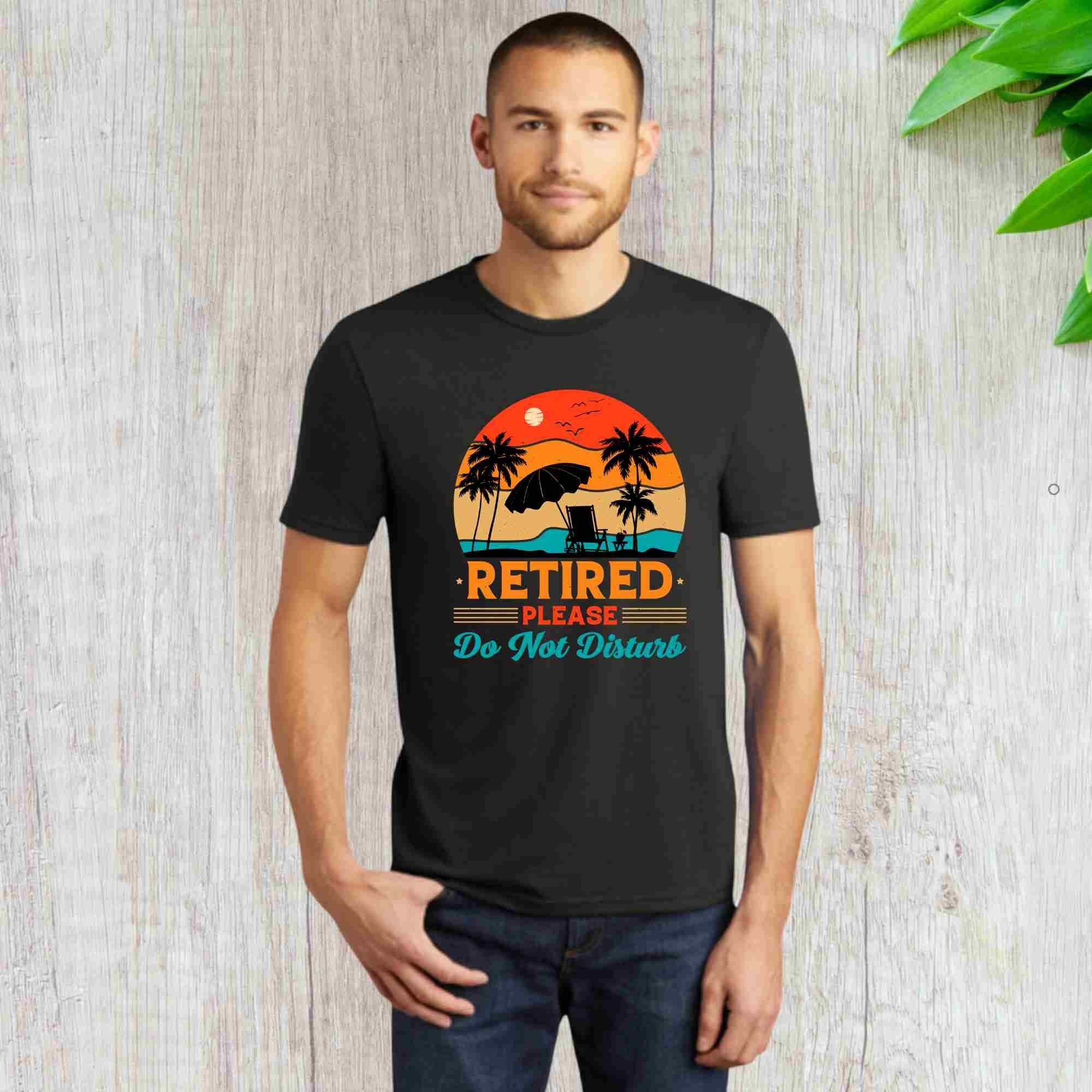 Happy Retirement, Retired at the Beach, Funny Retirement Shirt, Gift ...