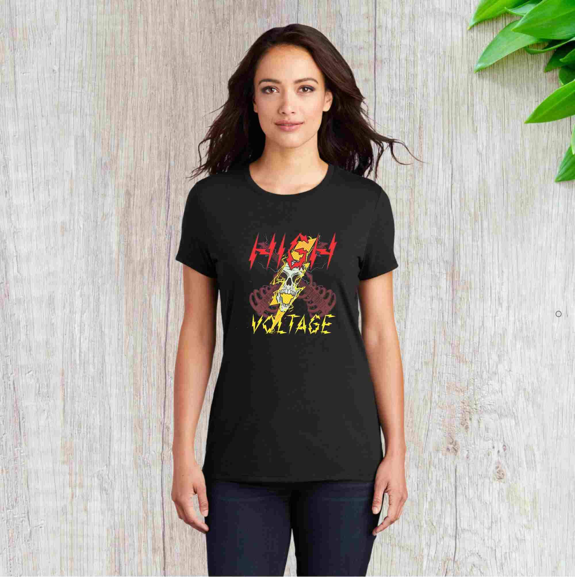 Electric Shock, Vintage Shocker Design, High Voltage, Unique Shirts ...