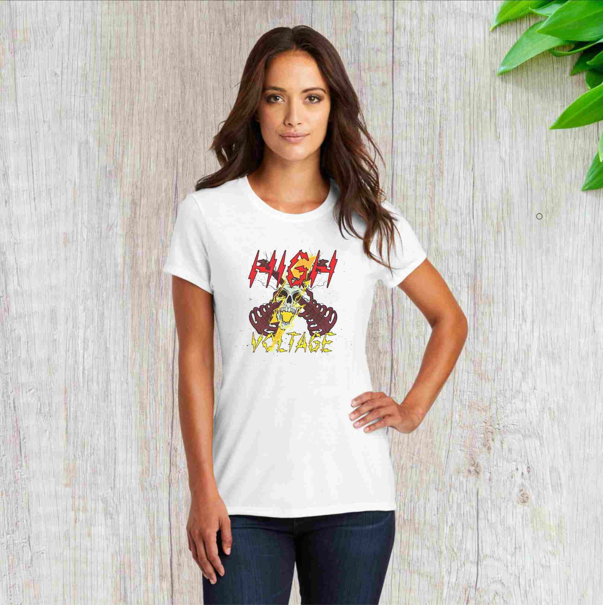 Electric Shock, Vintage Shocker Design, High Voltage, Unique Shirts ...