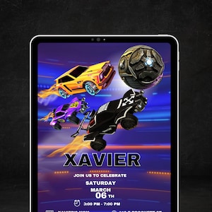 Rocket League Invitation - Etsy