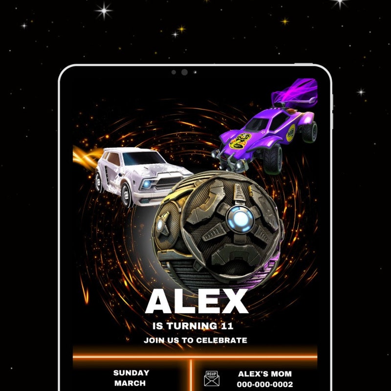 Rocket League Invitation - Etsy