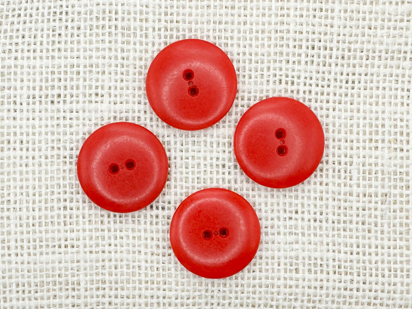 Red Vintage 1 Buttons, Red Buttons From the 60's, Classic Old Red 2 ...