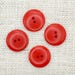 Red Vintage 1 Buttons, Red Buttons From the 60's, Classic Old Red 2 ...