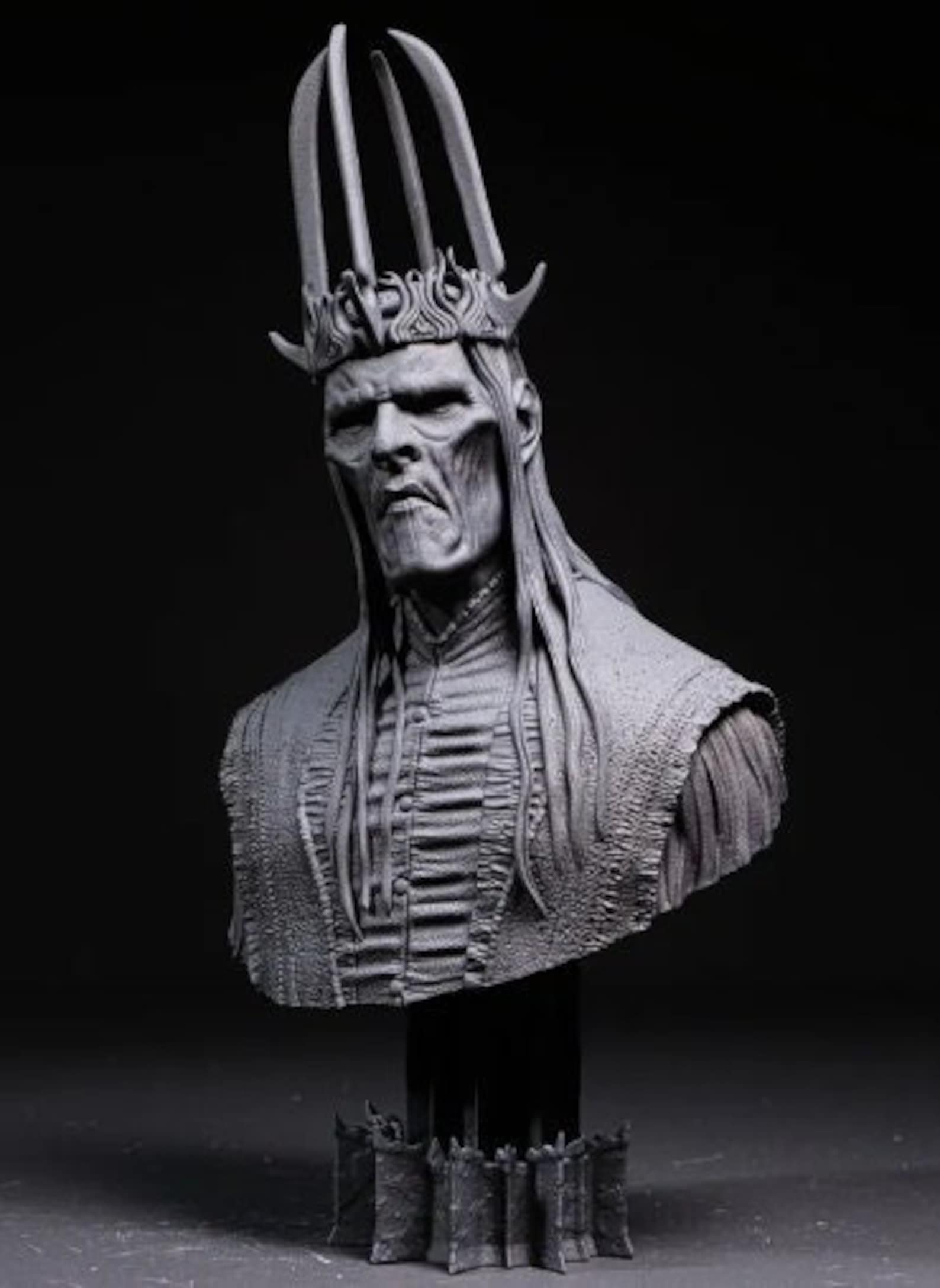 The Witch-king of Angmar Bust the Lord of the Rings LOTR STL 3D File - Etsy