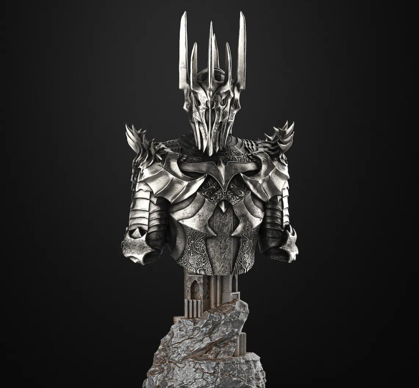 Sauron Bust the Lord of the Rings LOTR STL 3D File - Etsy