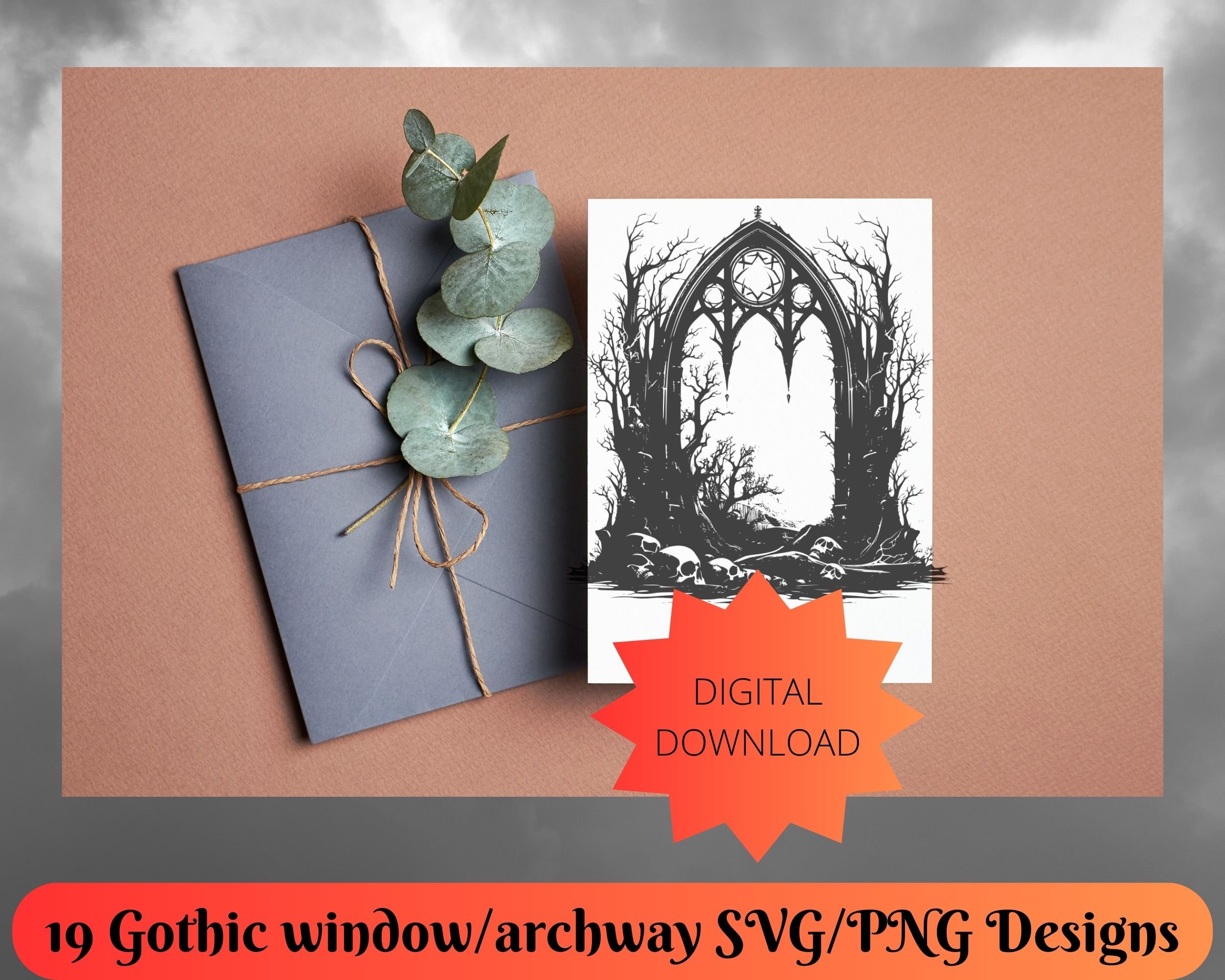 Goth Window Svg,haunted, Eerie, Medieval, Goth Svg, Goth Window, Goth ...