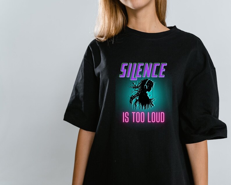 Printable T-shirt Design SVG PNG, Print at Home T-shirt Design, Silence ...