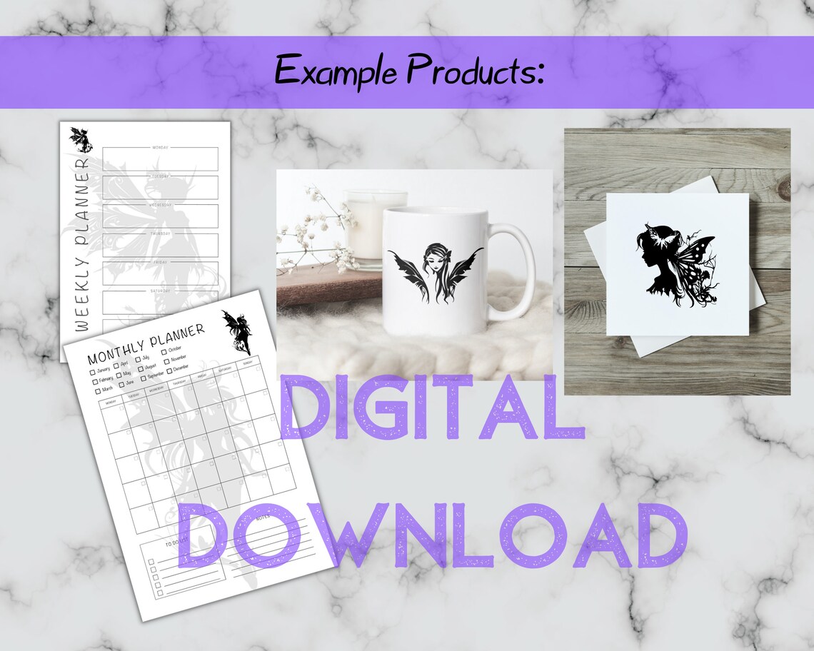 Fairy SVG, Fae Svg, Fairy Forest, Fairy Decals, Fairy Silhouette ...