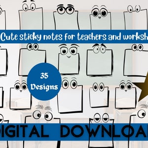 Sticky Note Svg, Cute Sticky Notes, Teacher Svg, Teacher Worksheets ...