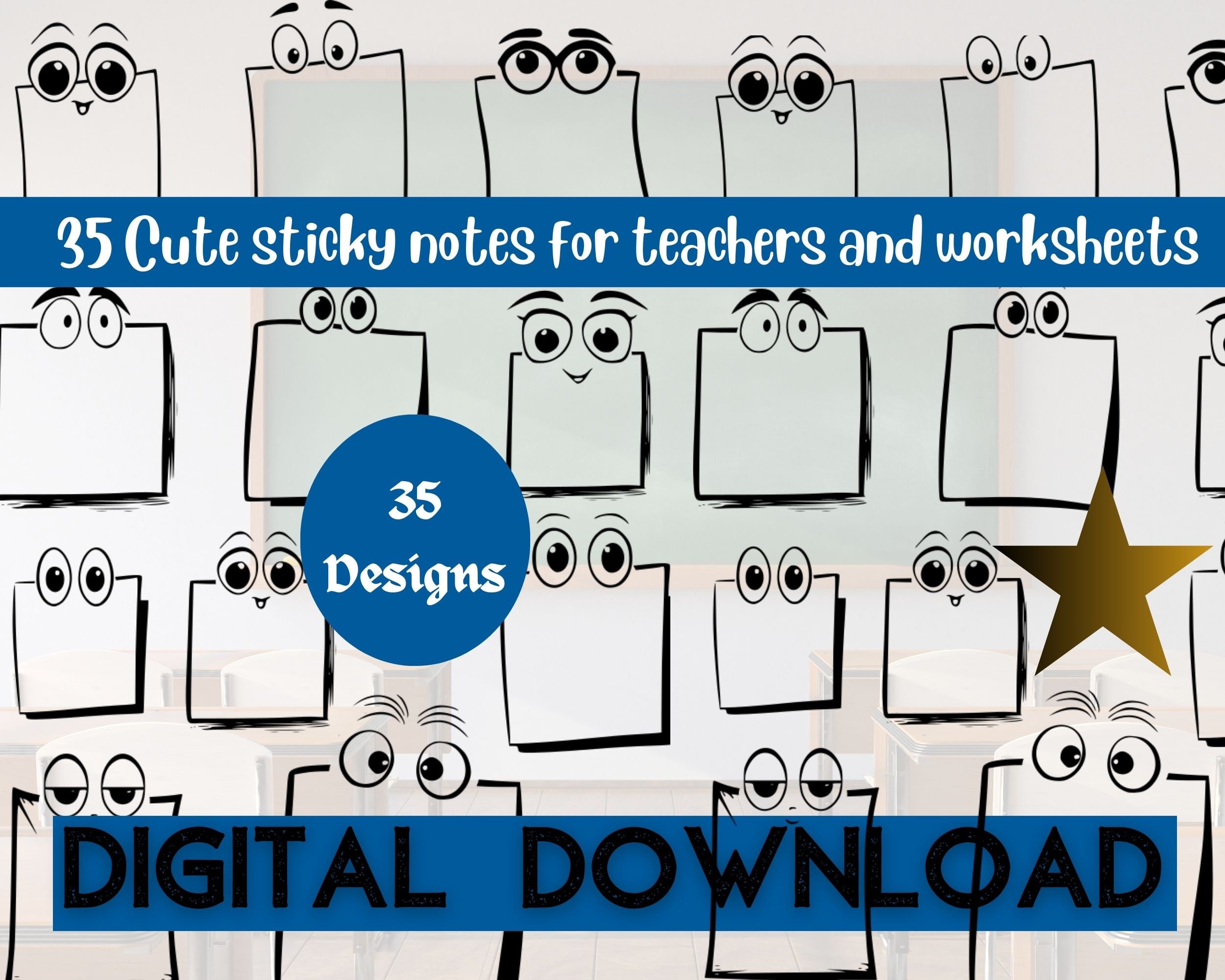 Sticky Note Svg, Cute Sticky Notes, Teacher Svg, Teacher Worksheets ...