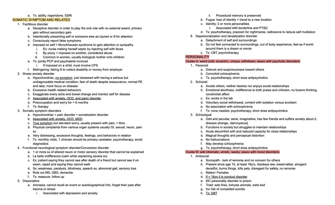 Psychiatry EOR Exam Study Guide - Etsy