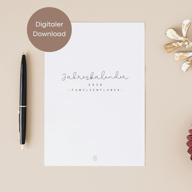 4 Column Family Planner - Etsy