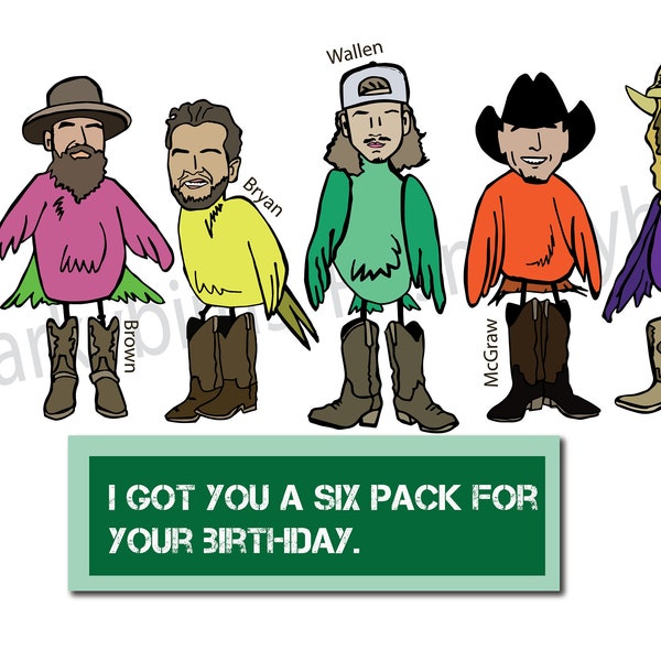 Morgan Wallen Greeting Card - Etsy Singapore