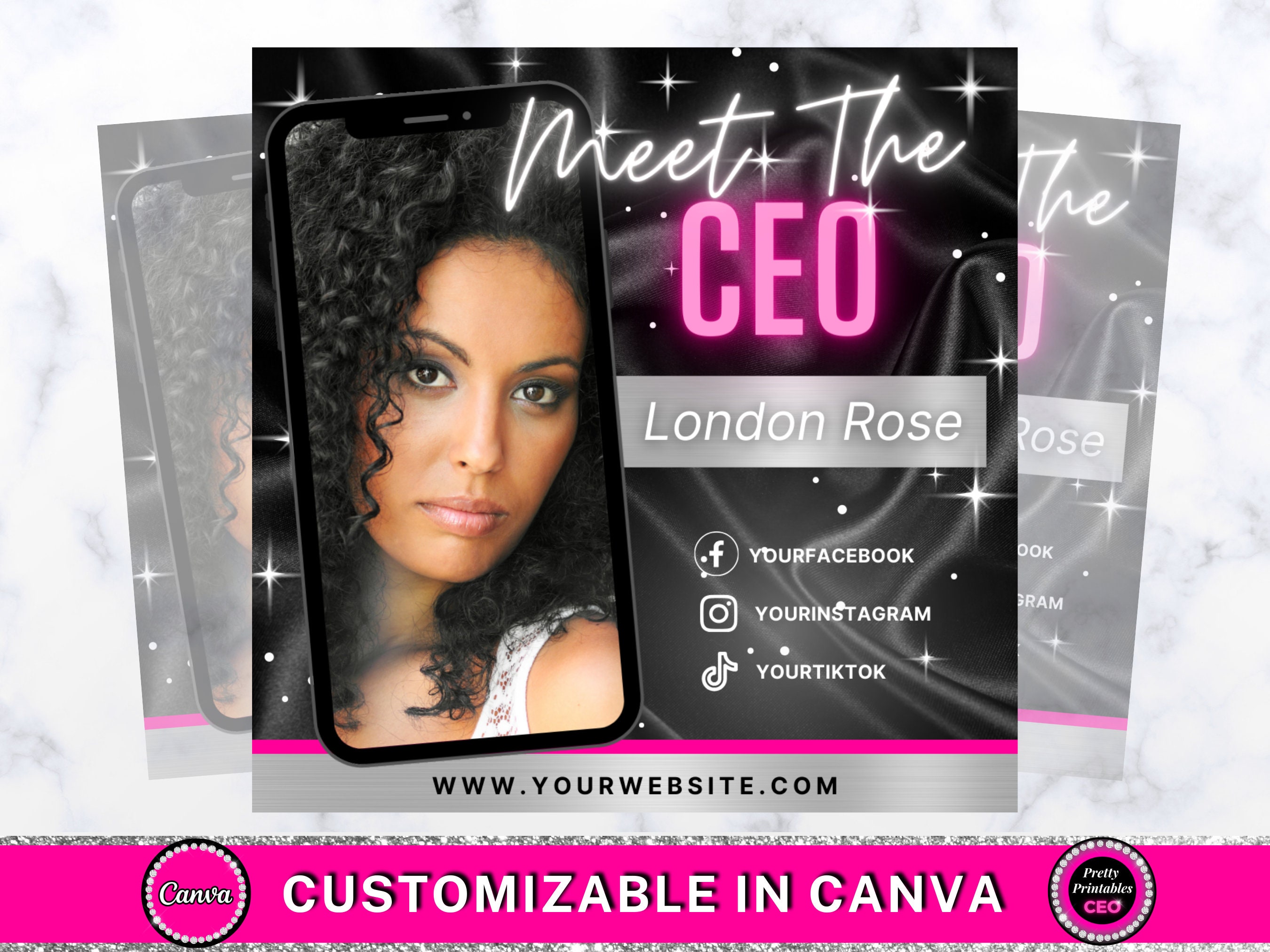 Meet the CEO Flyer Business Owner Flyer Salon Flyer - Etsy