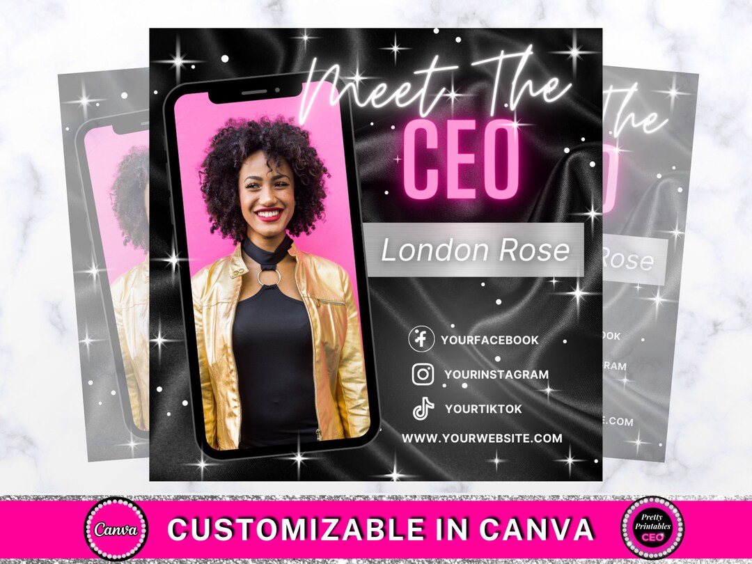 Meet the CEO Flyer, Business Owner Flyer, Salon Flyer, Boutique Flyer ...
