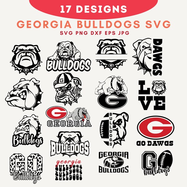 Georgia Bulldogs Svg - Etsy