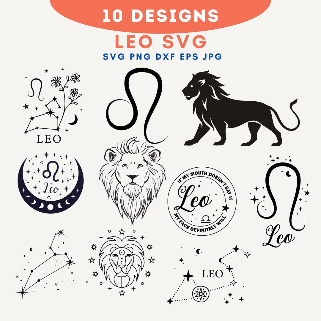 Leo Zodiac Svg, Zodiac Svg, Zodiac Leo Sign Svg, Horoscope Svg ...