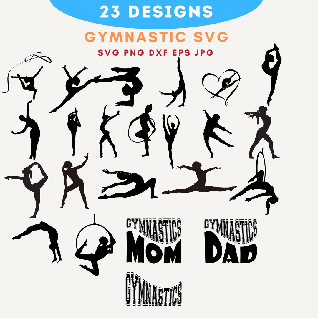 Gymnastics Svg, Gymnast Svg, Sports Svg, Rhythmic Gymnastics Svg, Svg ...