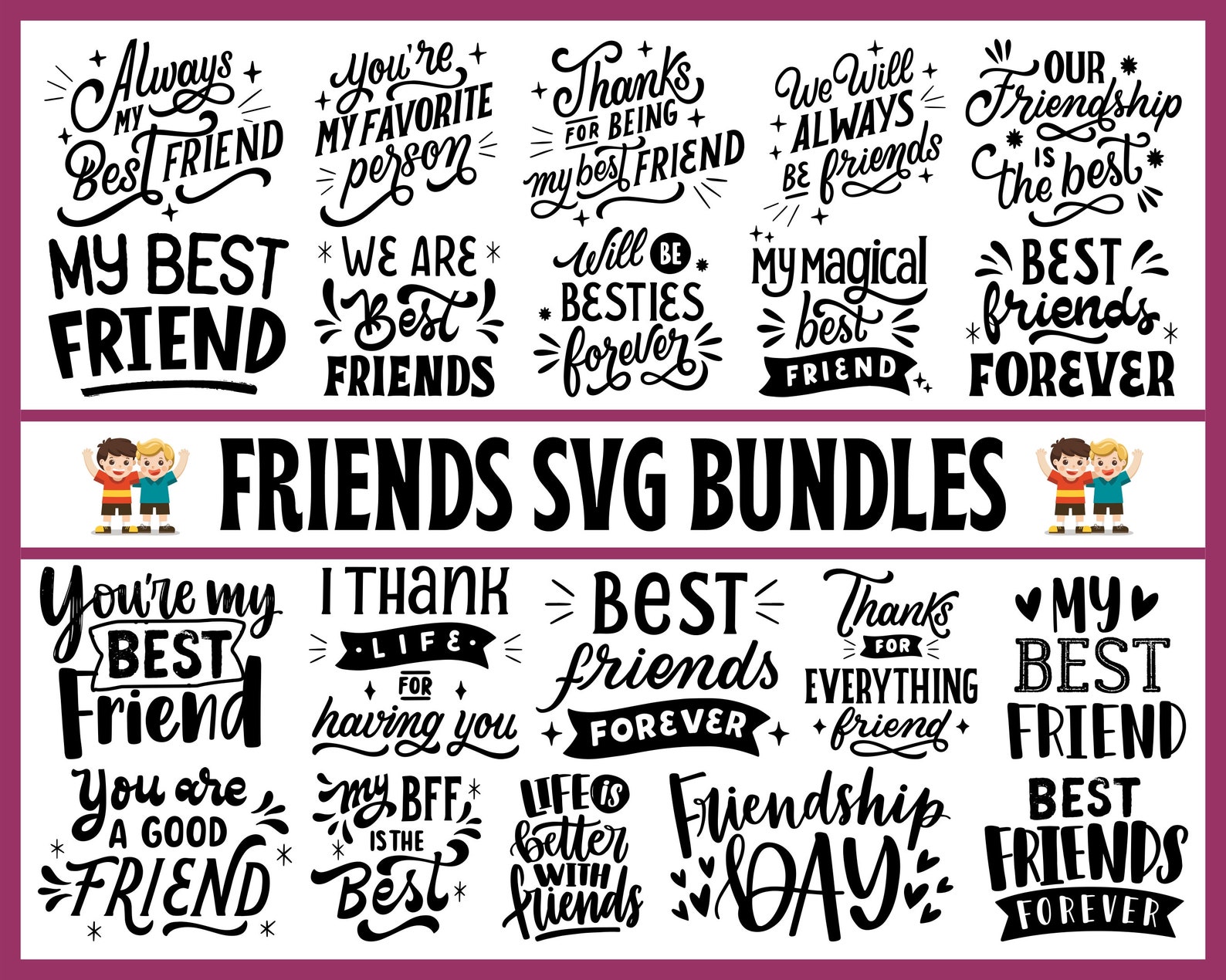 Friends Svg Bundle, Friends Svg, Friendship Svg Bundle, Friendship Svg ...
