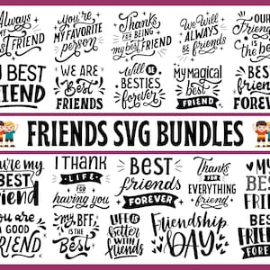 Friends Svg Bundle, Friends Svg, Friendship Svg Bundle, Friendship Svg ...