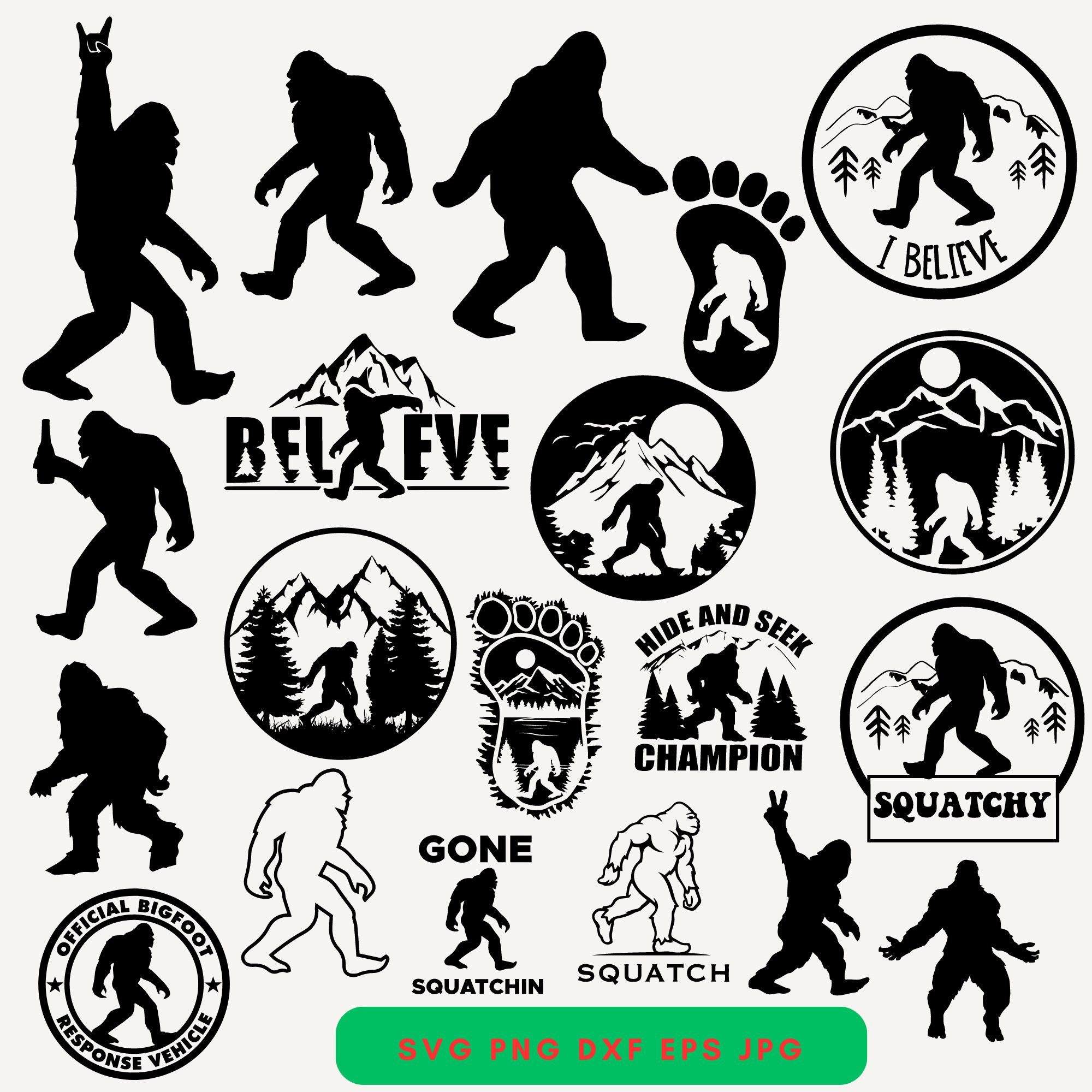 Bigfoot Svg, Bigfoot Sign, Sasquatch Svg, Big Foot Svg, Bigfoot Sticker ...