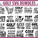 Golf Svg Bundle, Golf Monogram Svg, Split Monogram Svg, Golf Name Frame ...