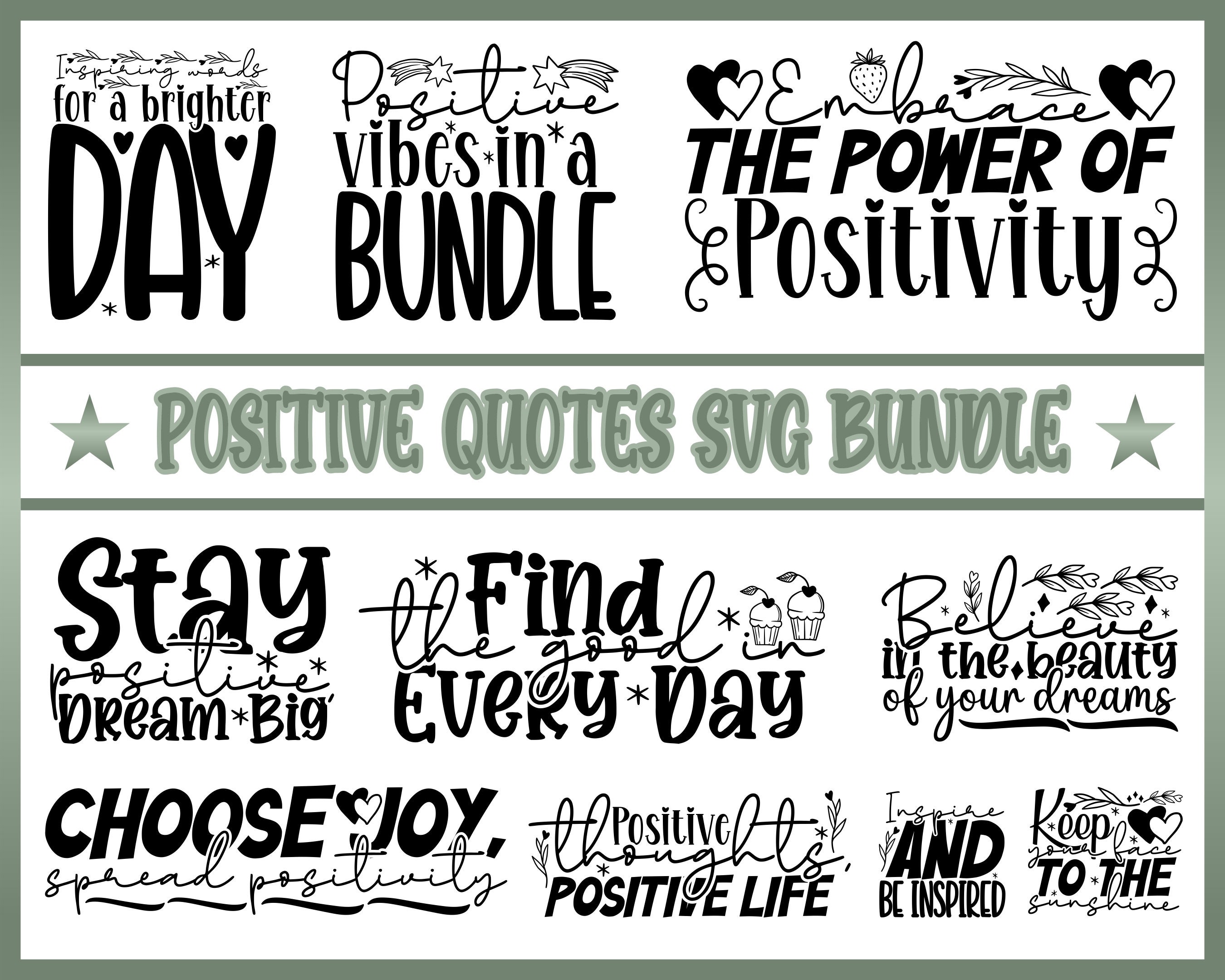 Positive Quote Svg, Self Love Svg, Affirmation Svg, Cute Inspirational ...