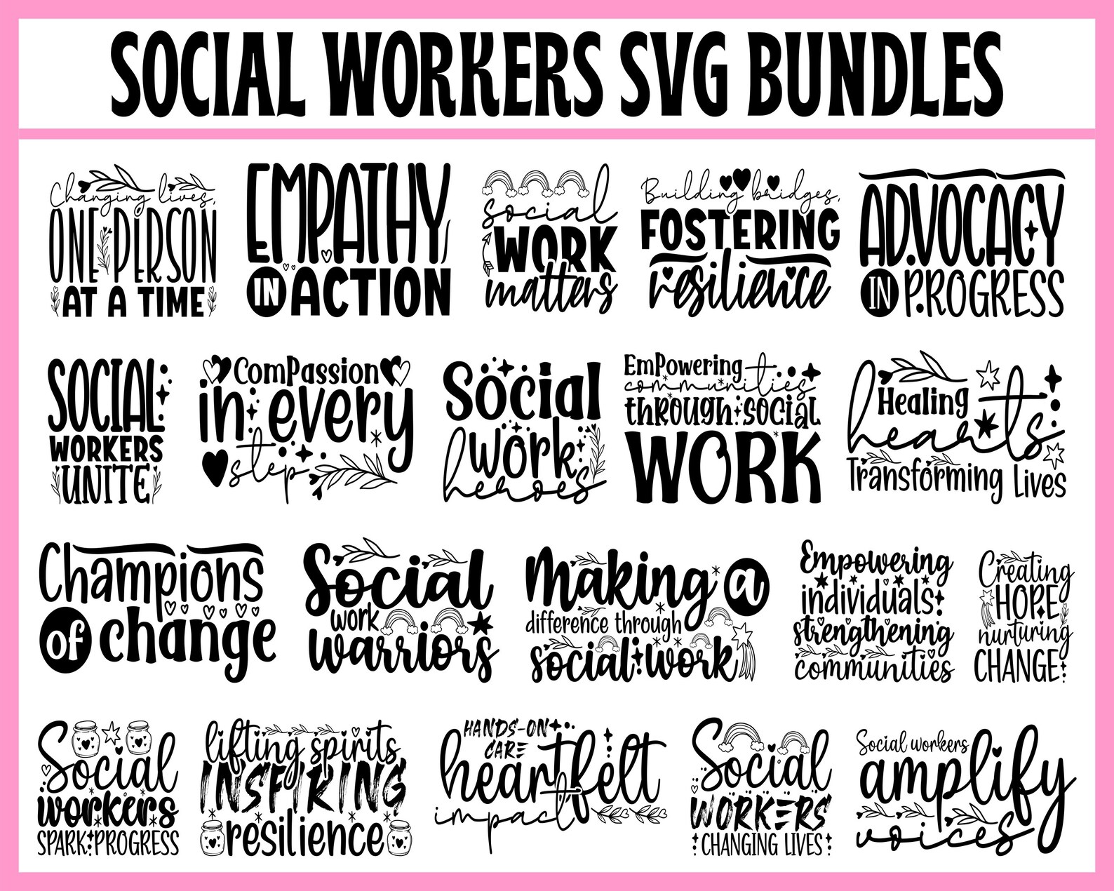 Social Worker SVG Bundle Design,social Worker Bundle,social Worker Gift ...