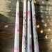 Hanpainted Set of 4 Coquette Candles - Etsy