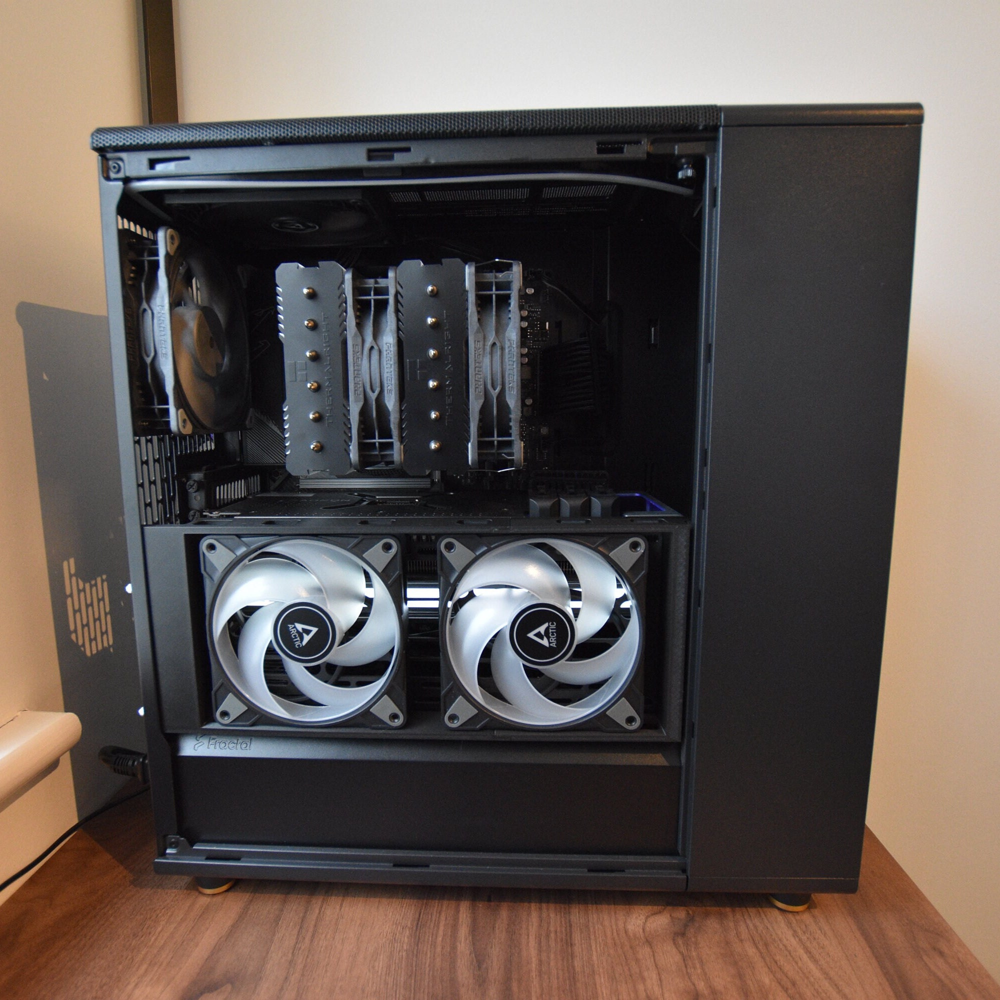 120mm Slim 3D Printed Fractal North Fan Side Bracket Replica Designed ...