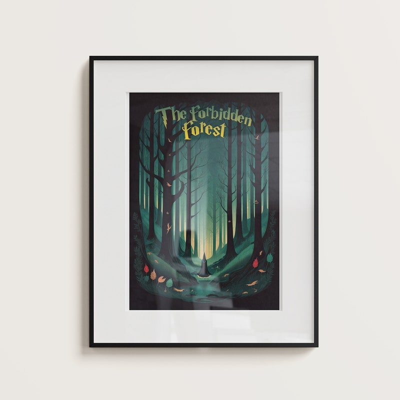 Forbidden Forest Print - Etsy