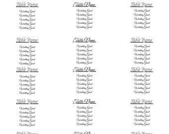 AVA Minimalist Wedding Seating Chart Template Download Editable ...
