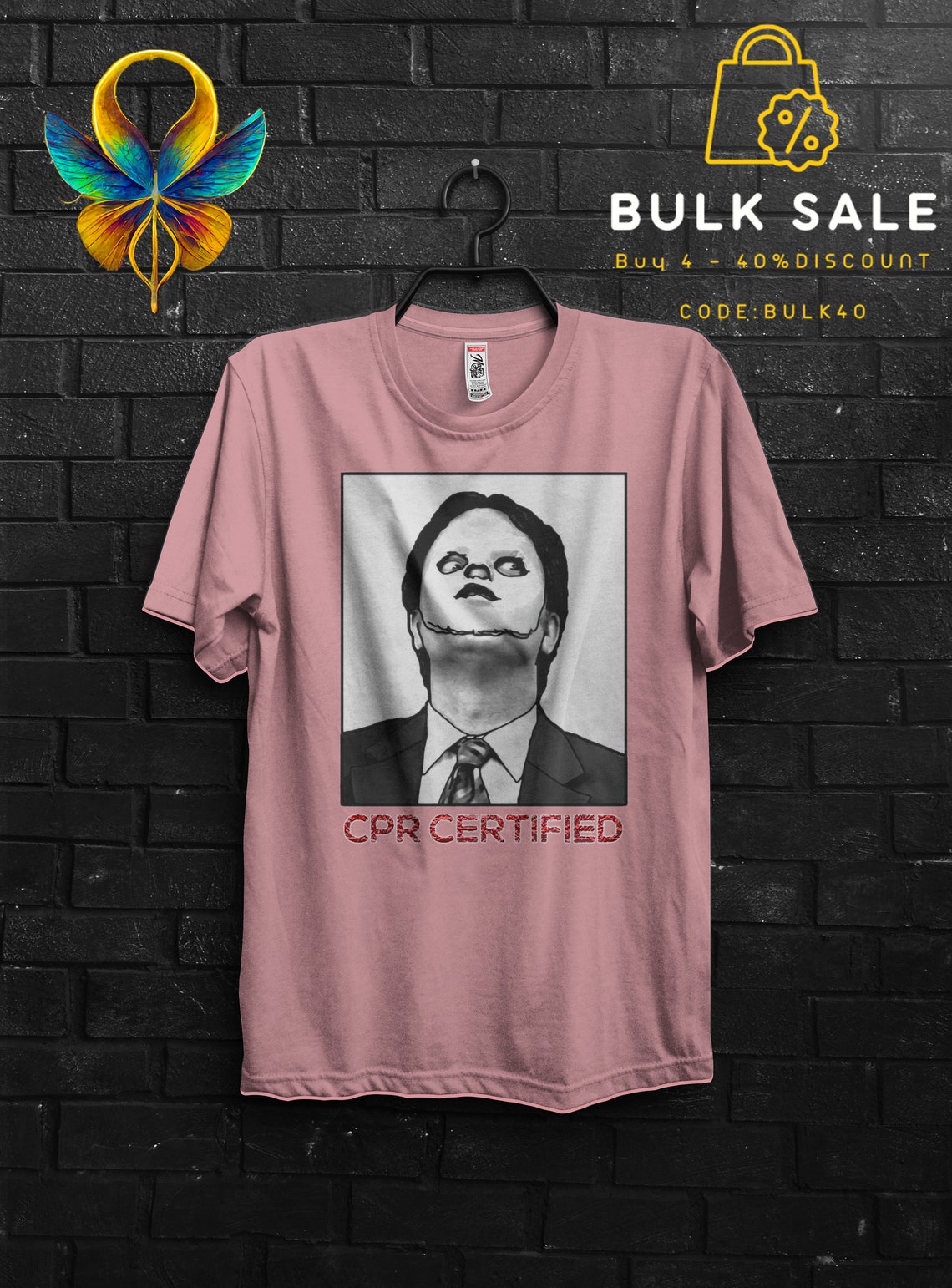 Dwight Schrute the Office Shirt for Doctors,cpr Certified Funny T-shirt ...