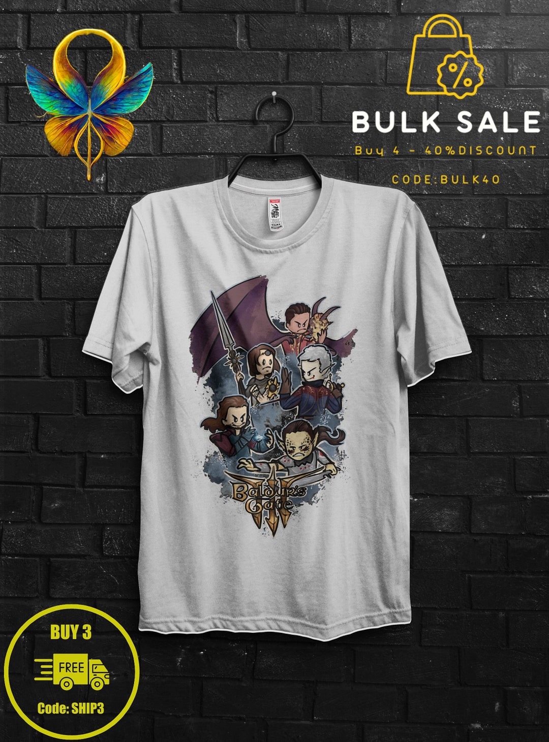 Anime Baldur's Gate 3 Fan Tshirt for Gamer,bg3 Astarion Shirt for ...