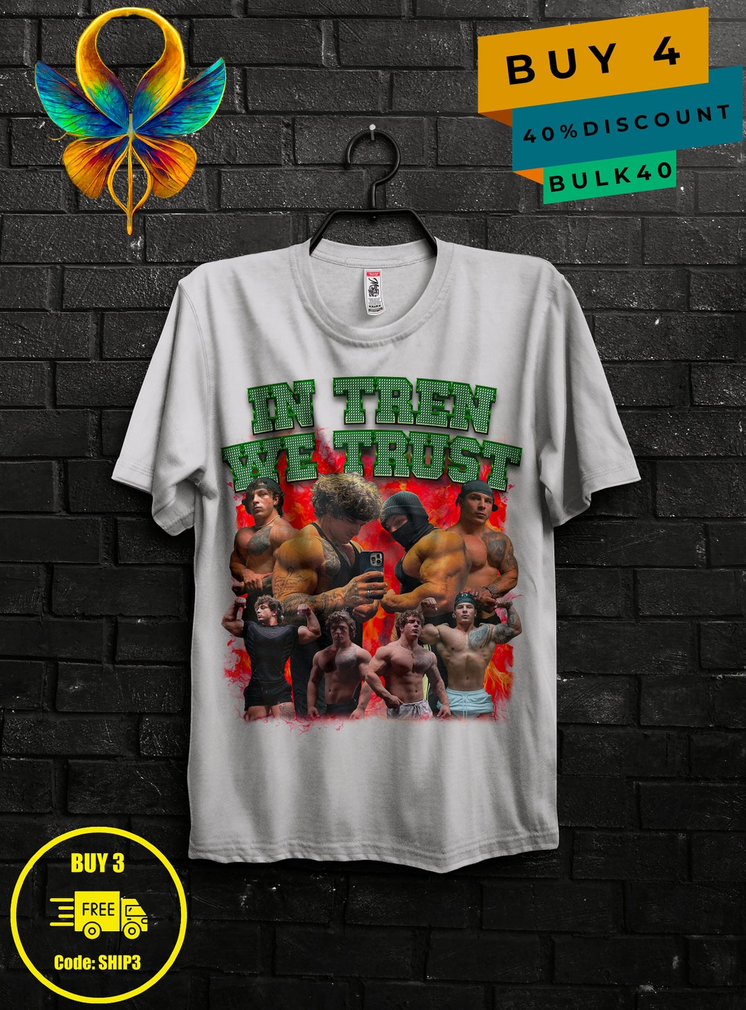 Tren Twins Oversized T Shirt Gift for Bodybuilders Gym Rats,tren Shirt ...