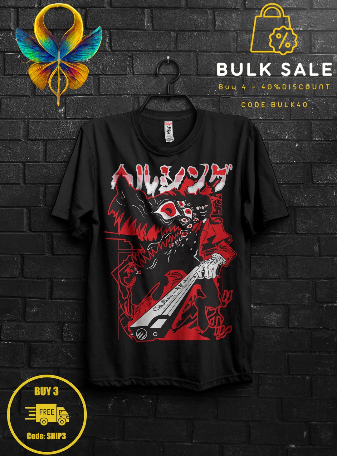 Alucard Hellsing Cosplay Tshirt Gift for Fan,seras Victoria Shirt ...