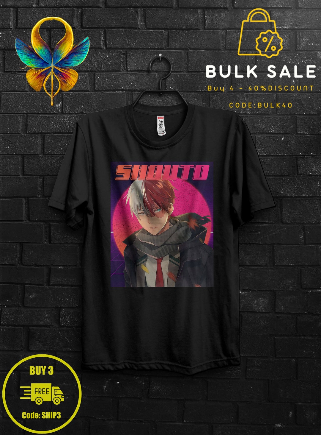 Shoto Todoroki Cosplay Shirt Gift for Teen,vintage Icy Hot for Tokoyami ...