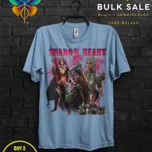 Shadowheart Baldur's Gate 3 Fan Tshirt for Gamer,laezel Appareal,bg3 ...