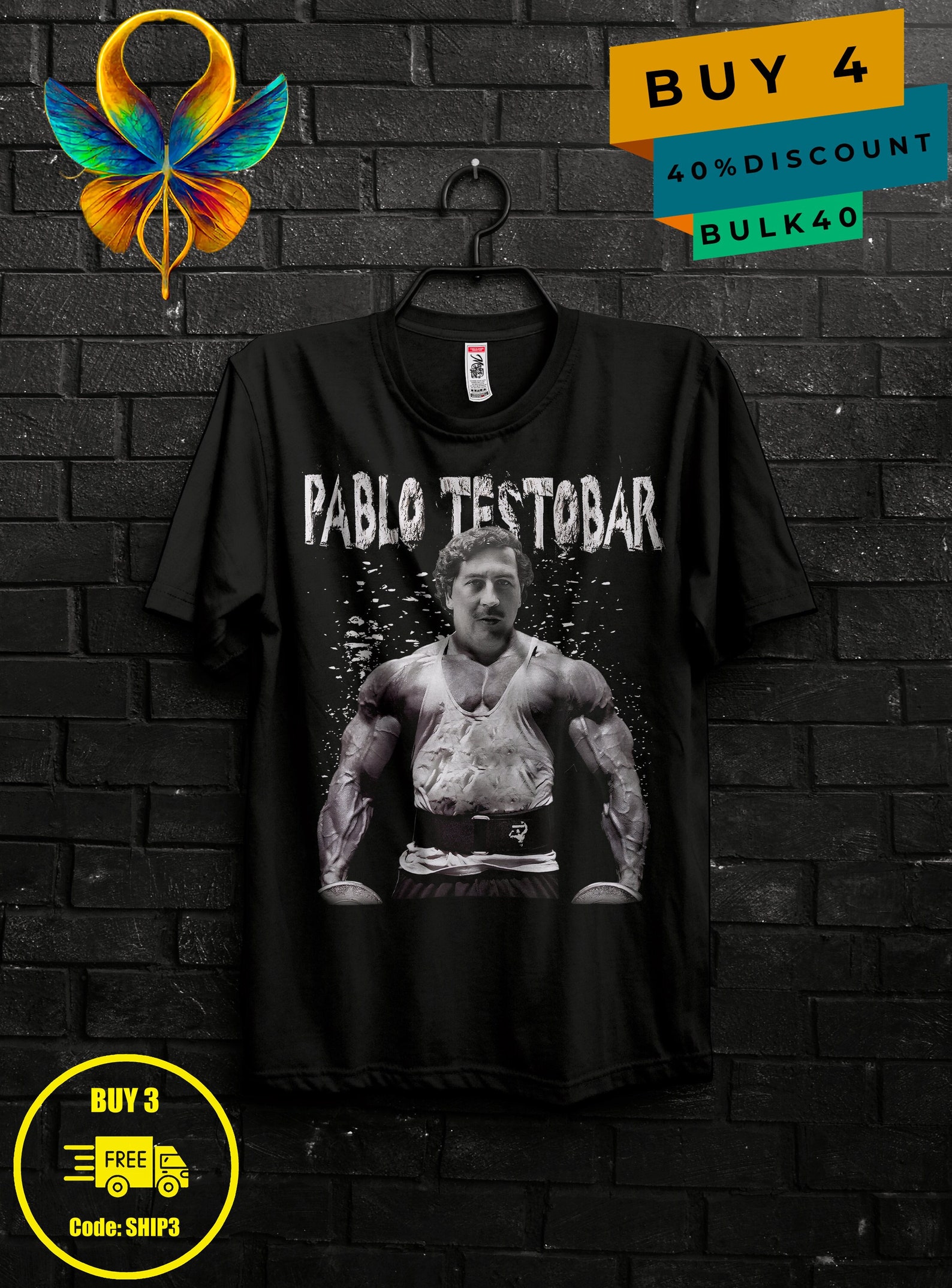 Pablo Testobar Oversized Pump Cover Gift for Bodybuilder,legalize ...
