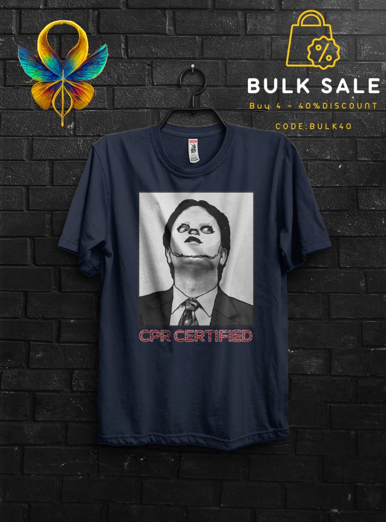 Dwight Schrute the Office Shirt for Doctors,cpr Certified Funny T-shirt ...